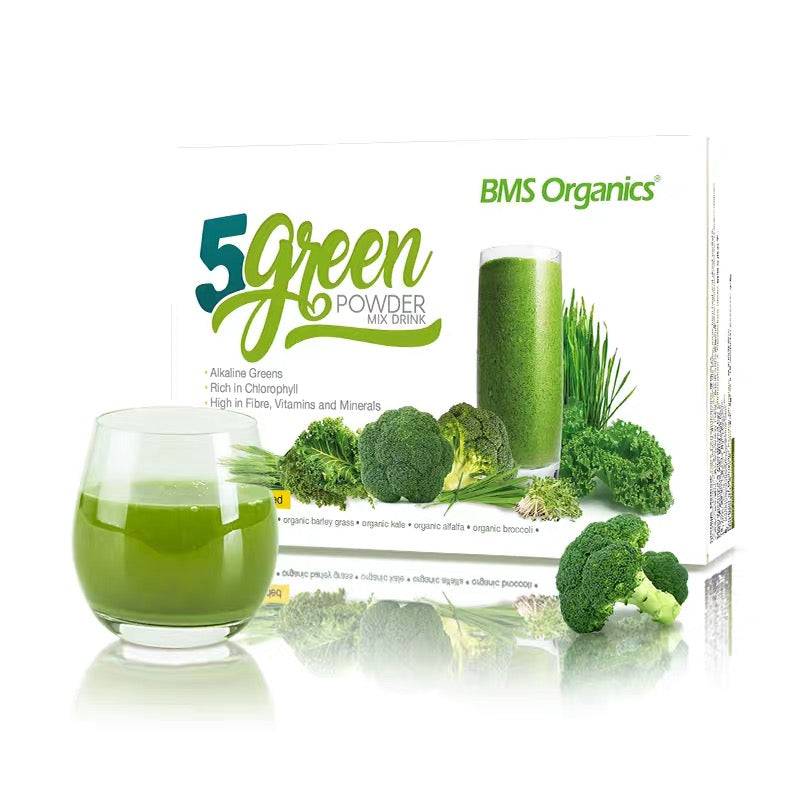 BMS Organics - 5 Green Powder / 5绿粉 (3g X 15 Sachets) – BMS Organics SG
